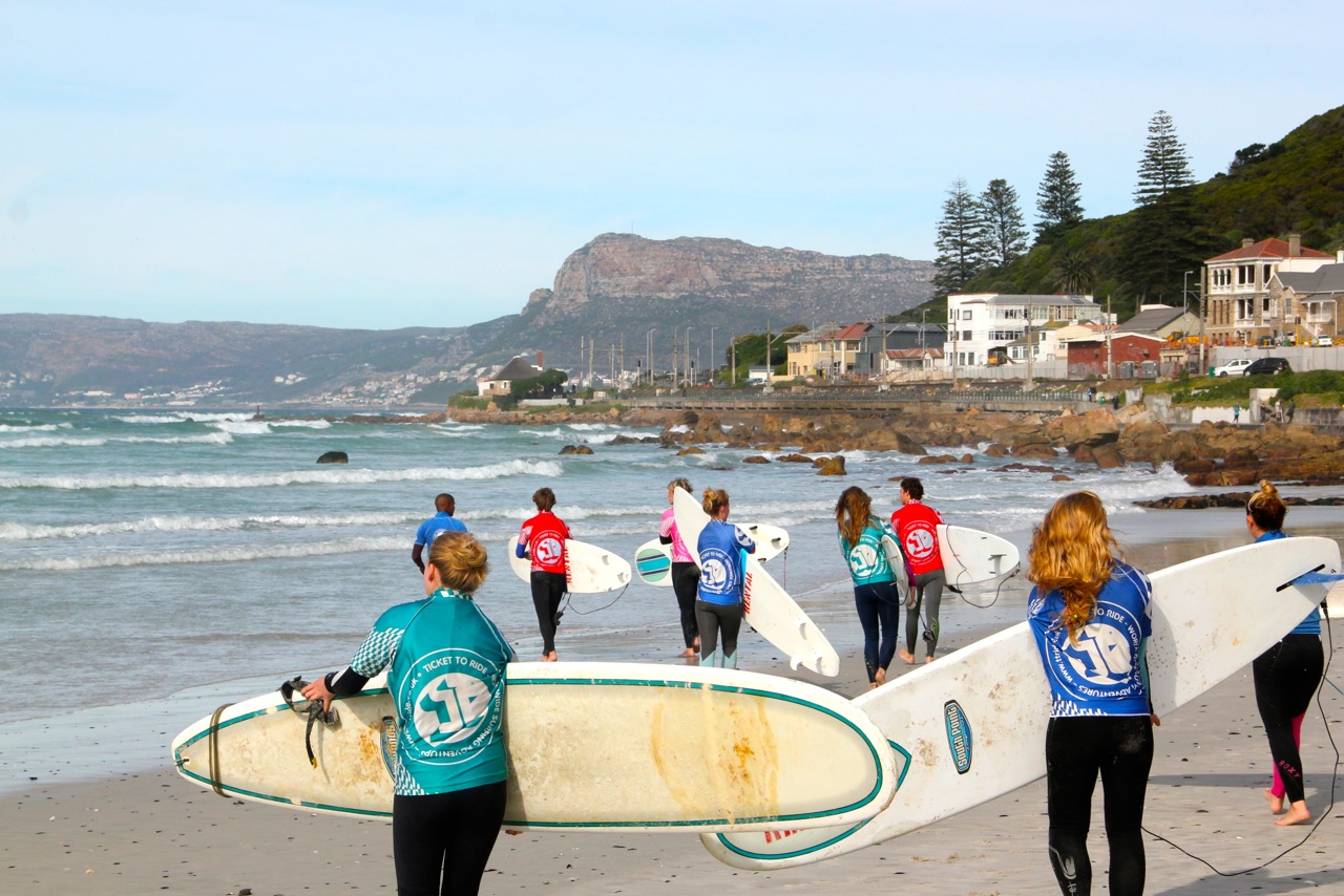 Fun surf in Muizenberg - The Ticket to Ride Journal